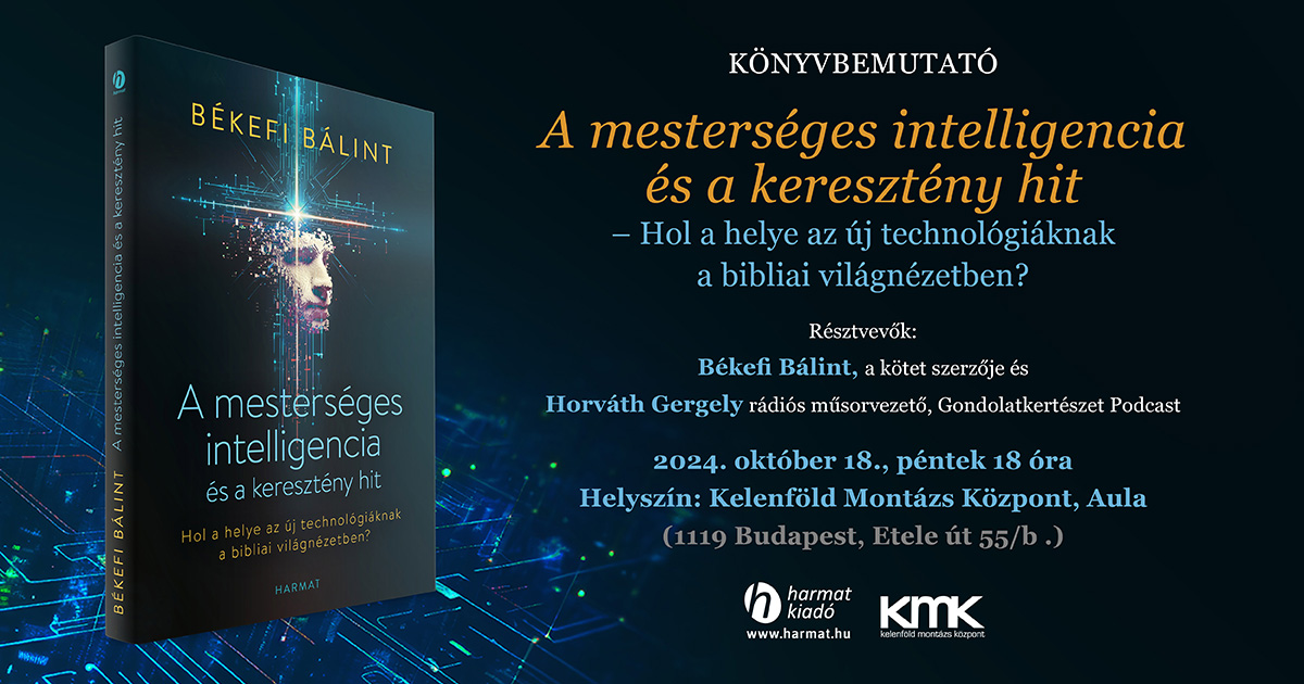KÖNYVBEMUTATÓ - A mesterséges intelligencia és a keresztény hit ...